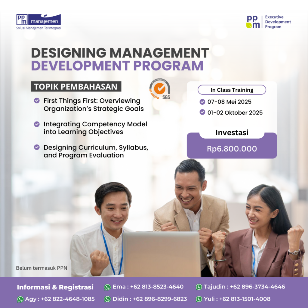 Designing Management Development Program - PPM Manajemen