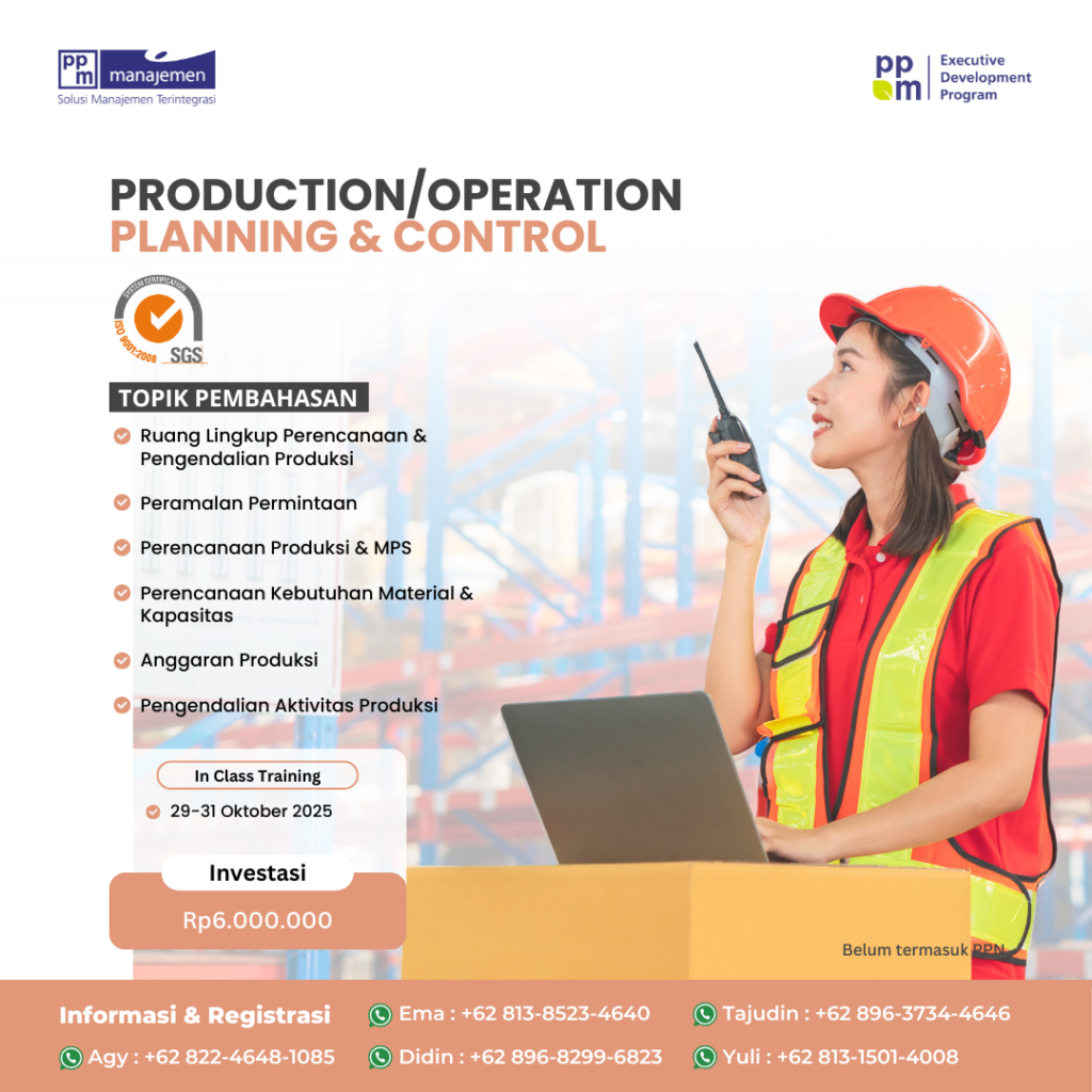 Production/Operations Planning & Control - PPM Manajemen
