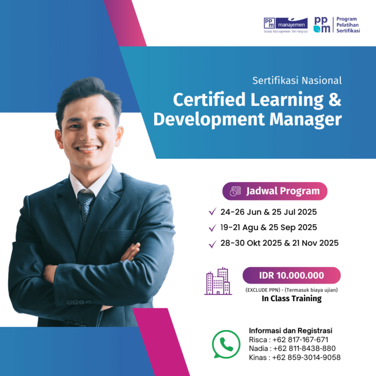 Certified Learning & Development Manager (CLDM) - PPM Manajemen